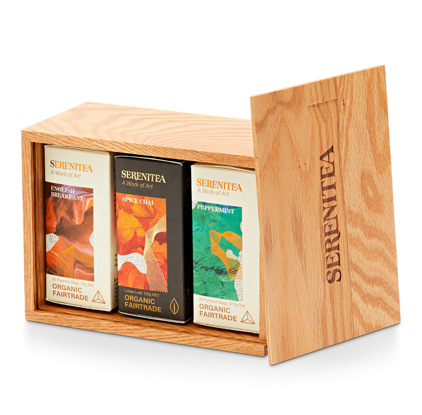 SereniTea Wooden Tea Gift Box - Coffico Coffee