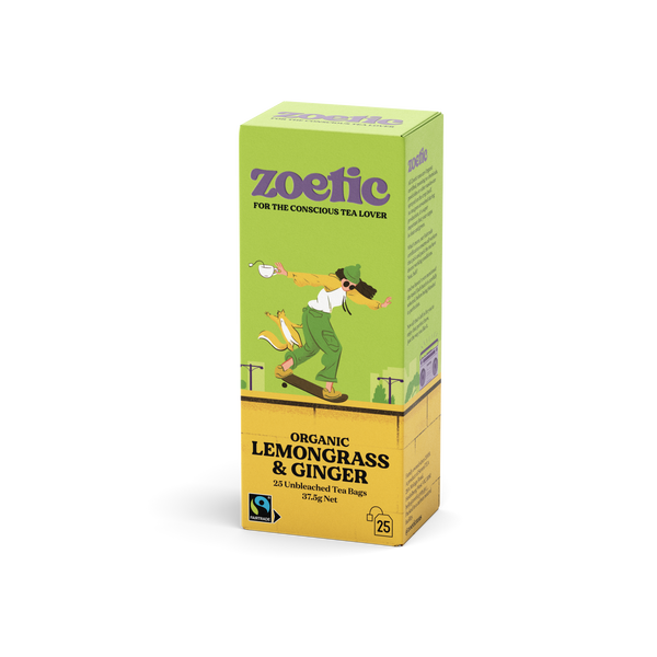 Zoetic Lemongrass & Ginger Tea Bags - Coffico Coffee